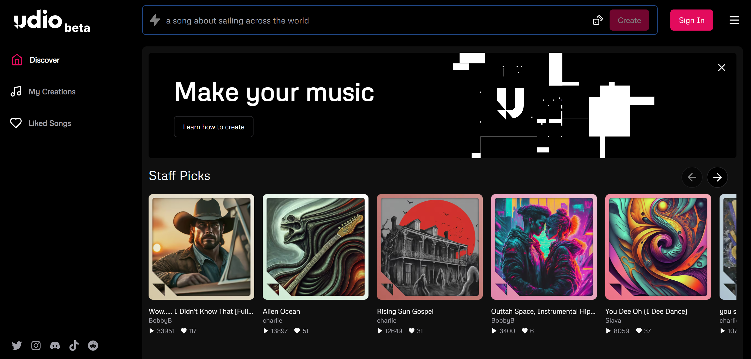 Udio | AI智库导航-aiguide.cc
